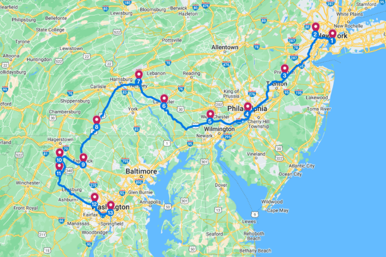 The Ultimate NYC to Washington, D.C. Road Trip Itinerary