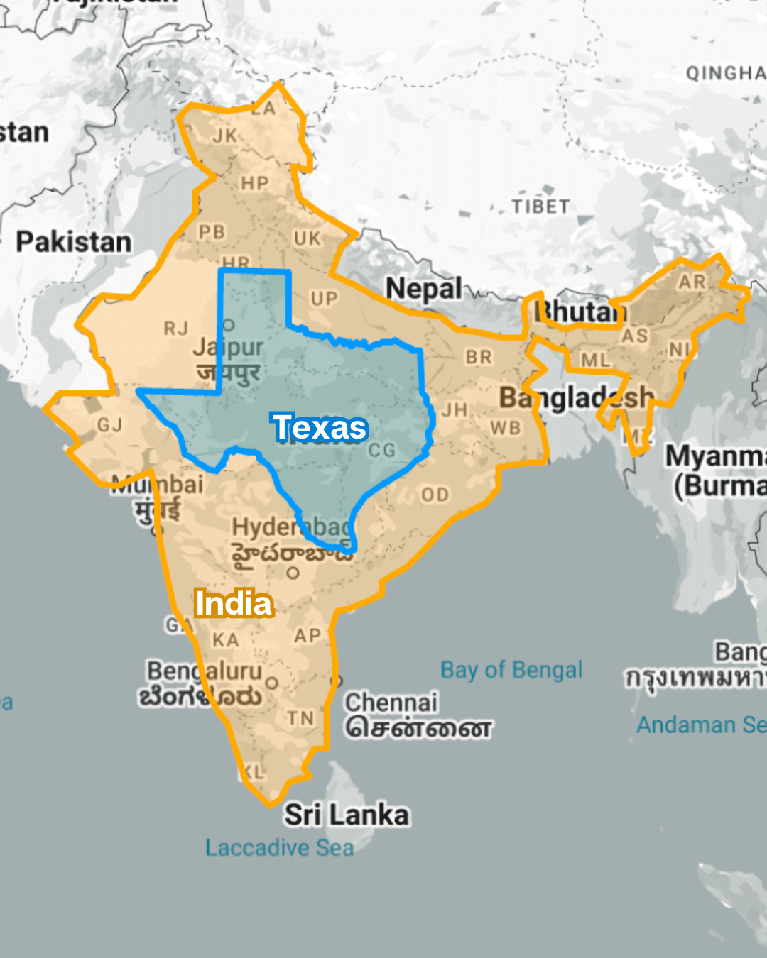 23 Amazing Maps That Show The True Size Of Texas