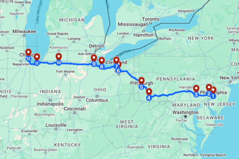 The Ultimate Philadelphia To Chicago Road Trip Itinerary