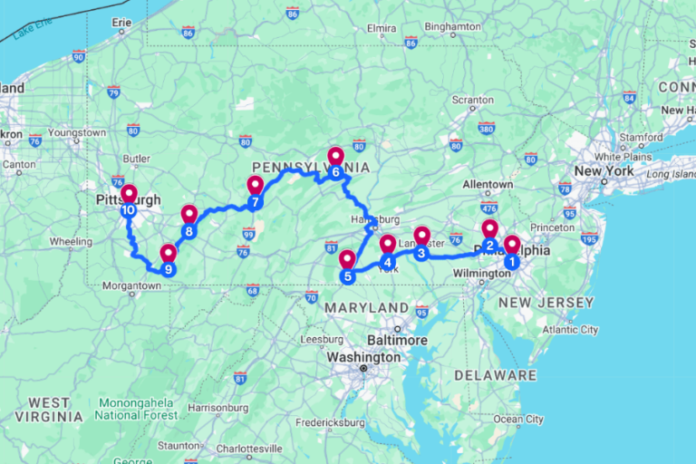 The Ultimate Philadelphia to Pittsburgh Road Trip Itinerary